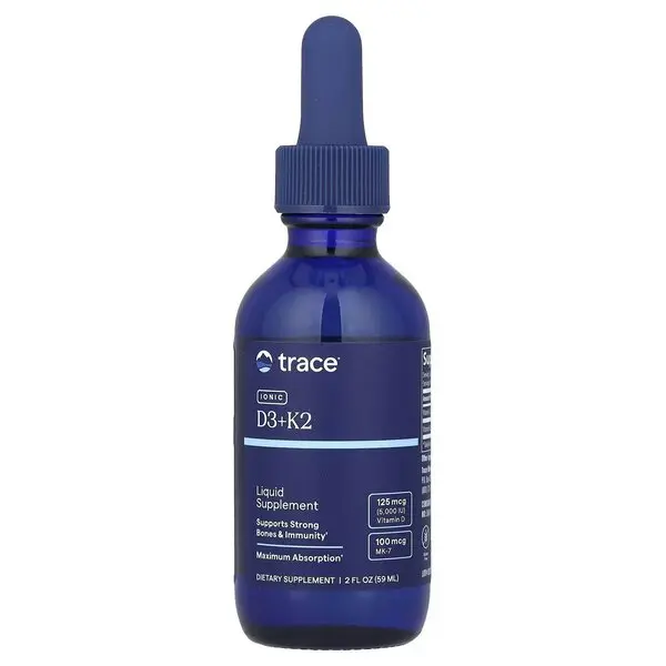 TRACE MINERALS Ionic Vitamin D3 + K2 59 Ml - One-color