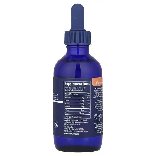 TRACE MINERALS Keto Electrolyte Drops 118 Ml