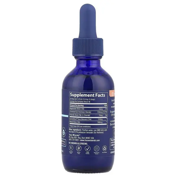 TRACE MINERALS Liquid Ionic Chromium 550mcg 59 Ml