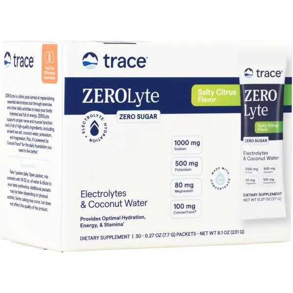 TRACE MINERALS Zerolyte Salty Citrus 30 Packets - One-color