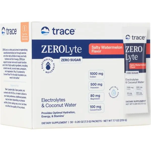 TRACE MINERALS Zerolyte Salty Watermelon 30 Packets - One-color