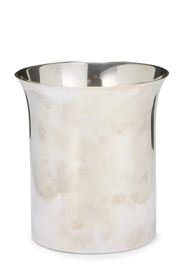 Hermès Plated Circular Vase - Silver