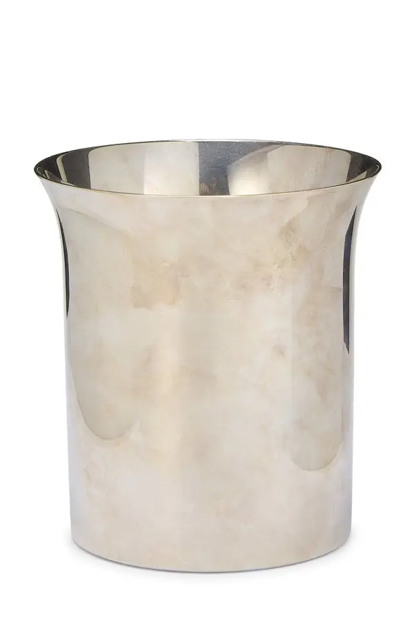 Hermès Plated Circular Vase - Silver
