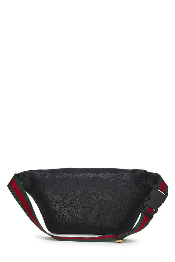 Gucci Leather Logo Printed Belt Bag - Black