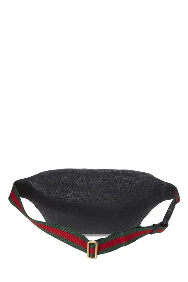Gucci Leather Logo Printed Belt Bag - Black