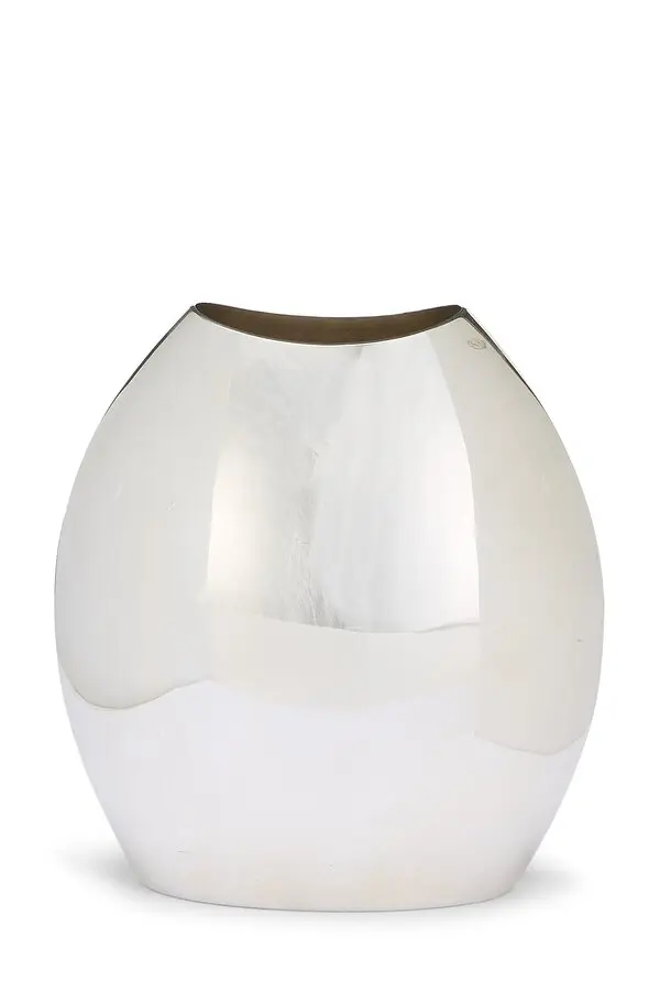 Hermès Plated Bean Vase - Silver