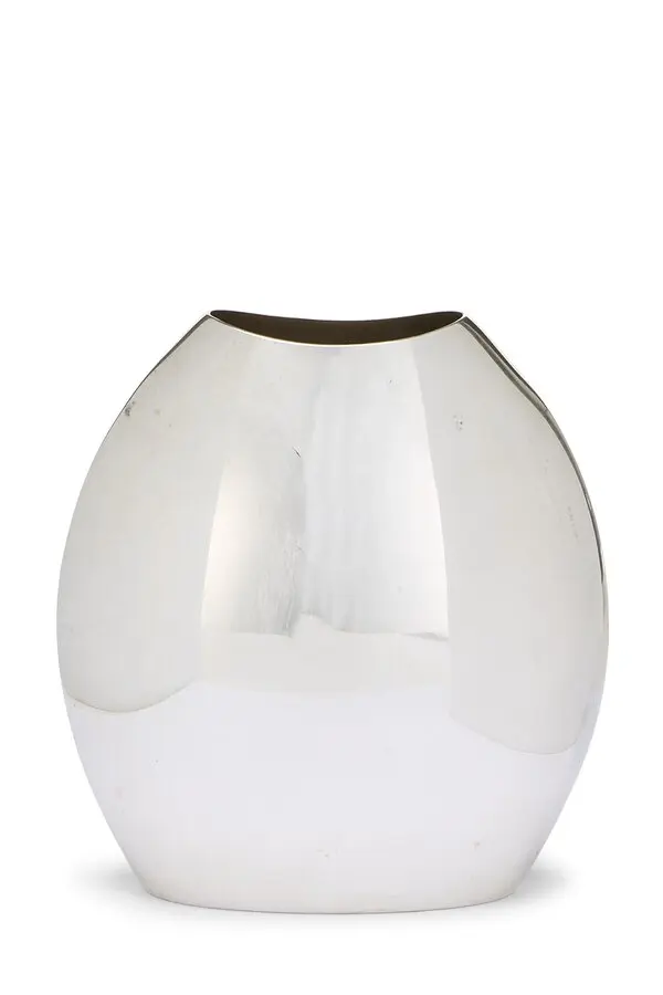 Hermès Plated Bean Vase - Silver