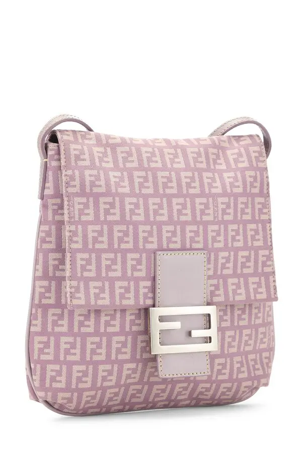 Fendi Zucchino Canvas Tube Messenger Bag