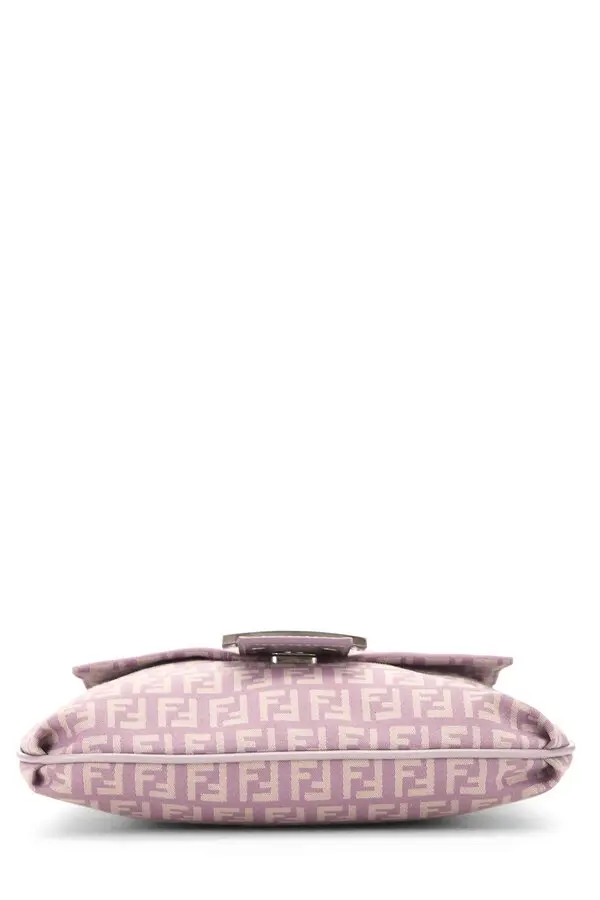 Fendi Zucchino Canvas Tube Messenger Bag
