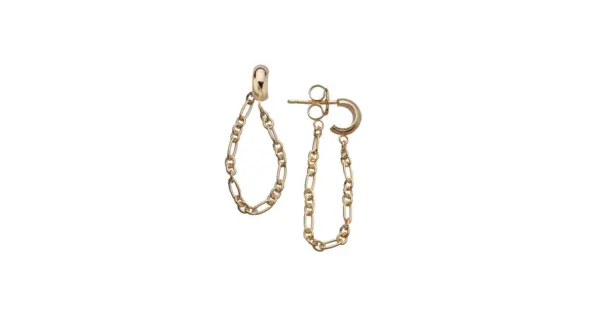 Jennifer Zeuner Jewelry Sean Chain-link Drop Earrings - One-color