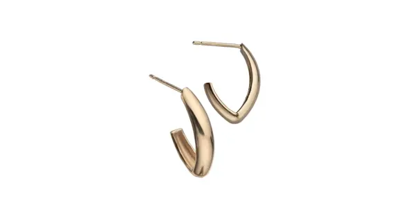 Jennifer Zeuner Jewelry Bo 3/4" Hoops - One-color