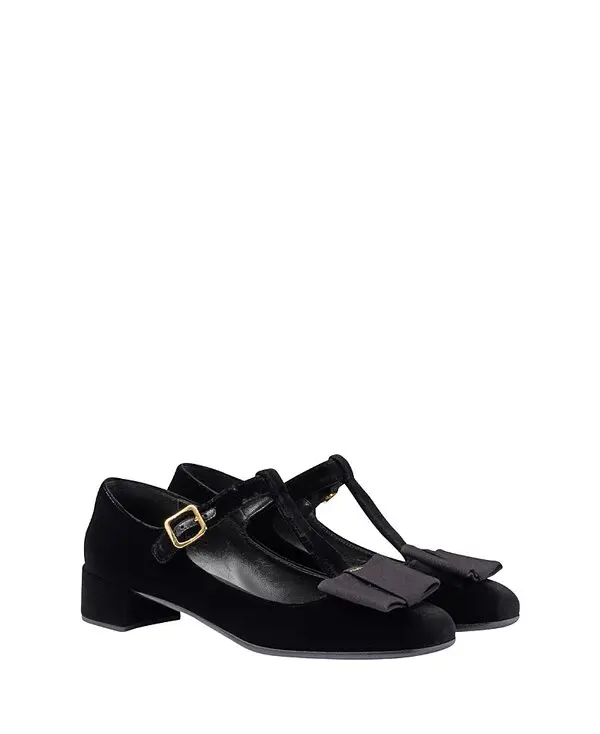 Prada Velvet Mary Jane Pumps