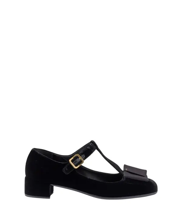 Prada Velvet Mary Jane Pumps