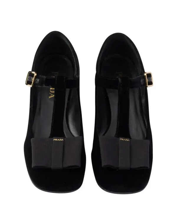 Prada Velvet Mary Jane Pumps