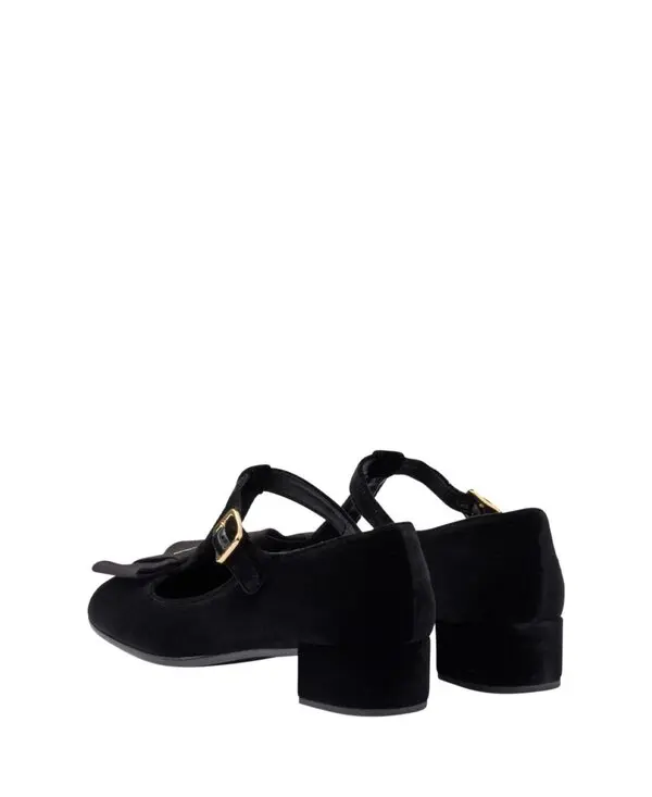 Prada Velvet Mary Jane Pumps