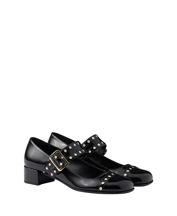 Prada Patent Leather Mary Jane Pumps