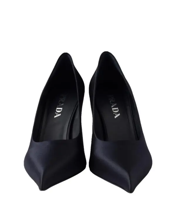 Prada Satin Pumps - Navy