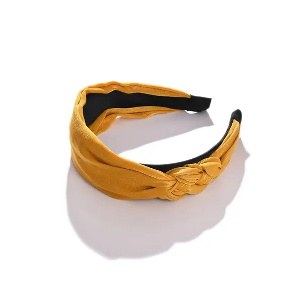 SOHI Braided Hair Band - Yellow
