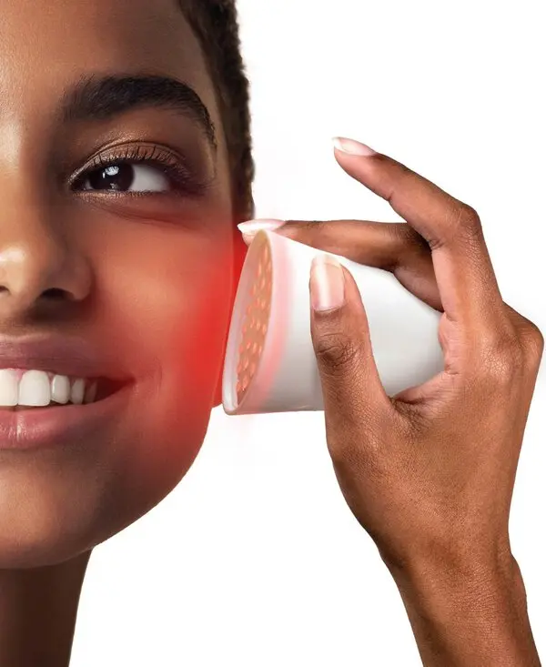 TZUMI 2-in-1 Microcurrent Facial Device Led Red Light Therapy Uplifter