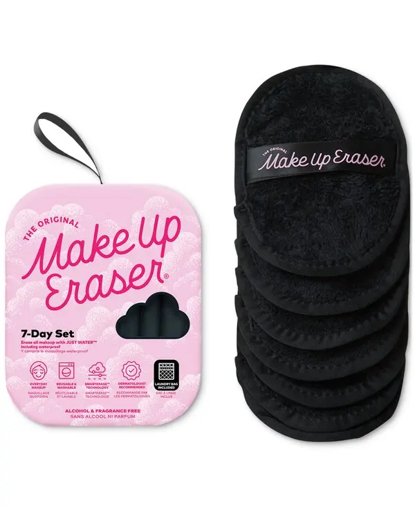 MAKEUP ERASER 7-pc. Chic Black Makeup-removing Cloth Set - No Color