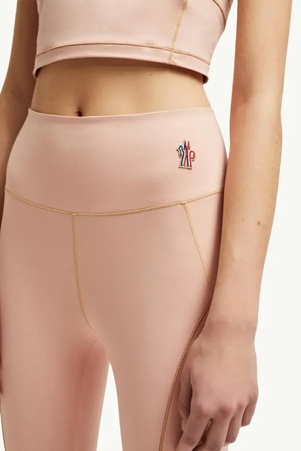 Moncler Logo Leggings - Pink
