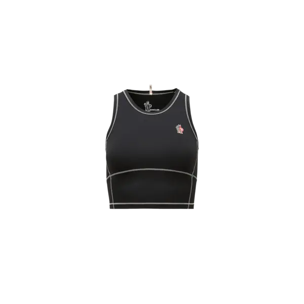 Moncler Logo Tank Top - Black