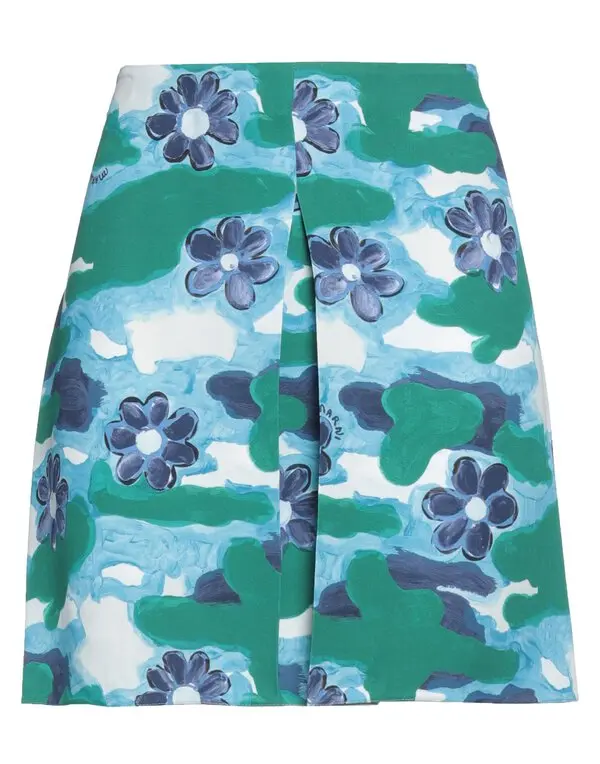 Marni Floral-print Mini Skirt - Green