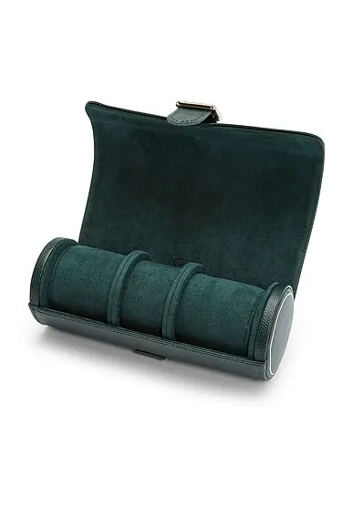 Wolf British Racing Triple Watch Roll - Green