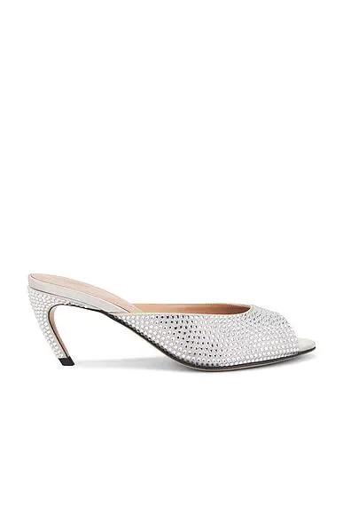 Attico Ada Crystal Embellished Mule Sandal