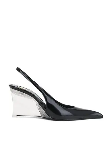 Saint Laurent Miller Wedge Pump - Nero