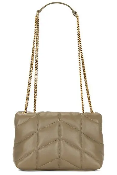 Saint Laurent Mini Puffer Bag - Strong Moss