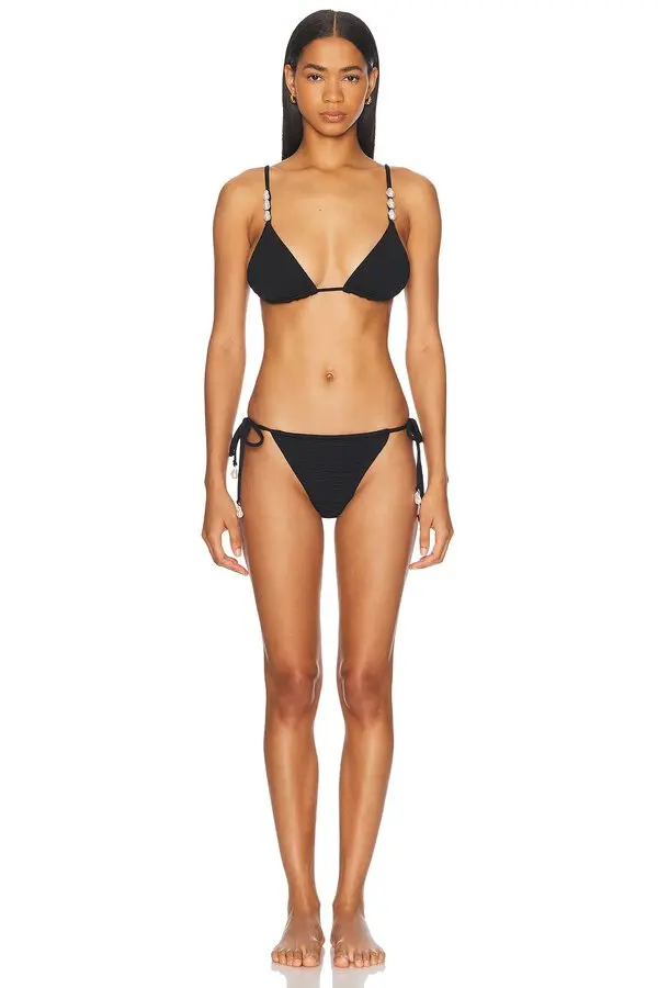 LA PORTE Kourtney Bikini Bottom - Black