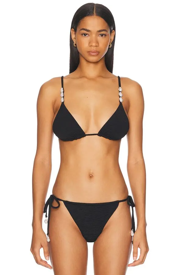 LA PORTE Kendall Bikini Top - Black