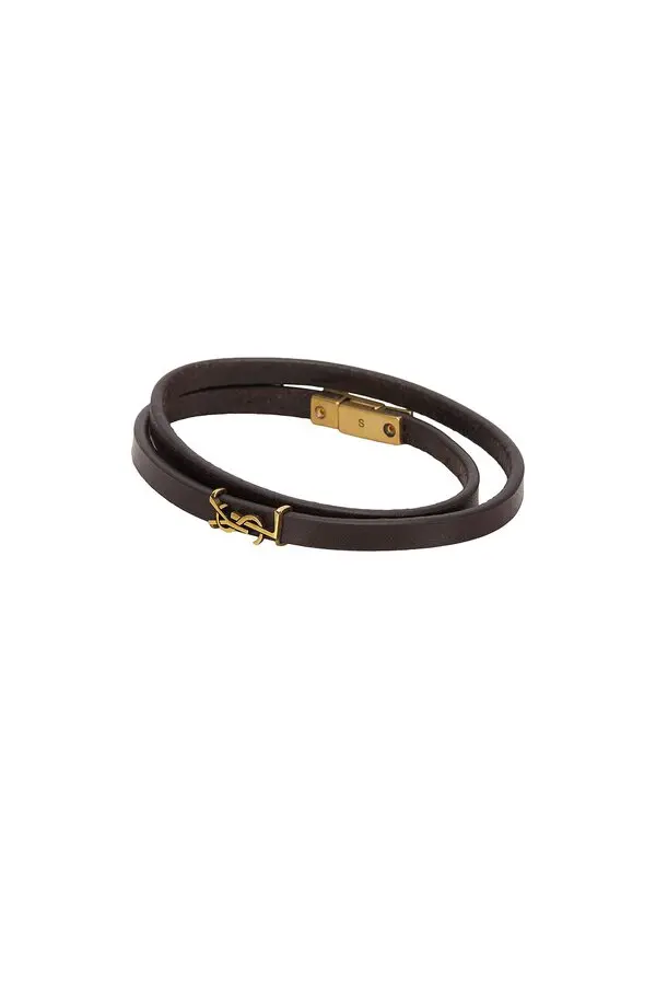 Saint Laurent Double Wrap Bracelet - Mountain Rock