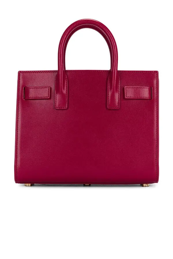 Saint Laurent Nano Sac De Jour Bag - Cherry Jam