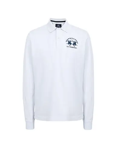 LA MARTINA Polo Shirt Size Cotton, Elastane