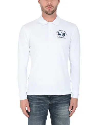 LA MARTINA Polo Shirt Size Cotton, Elastane