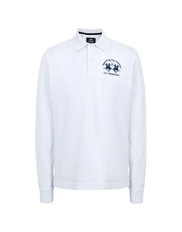 LA MARTINA Polo Shirt Size Cotton, Elastane