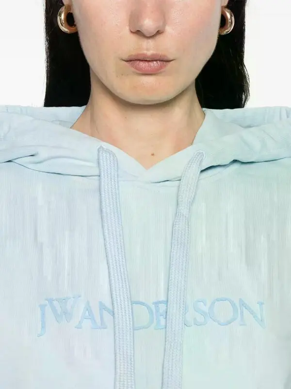 JW Anderson Logo Flocked Hoodie
