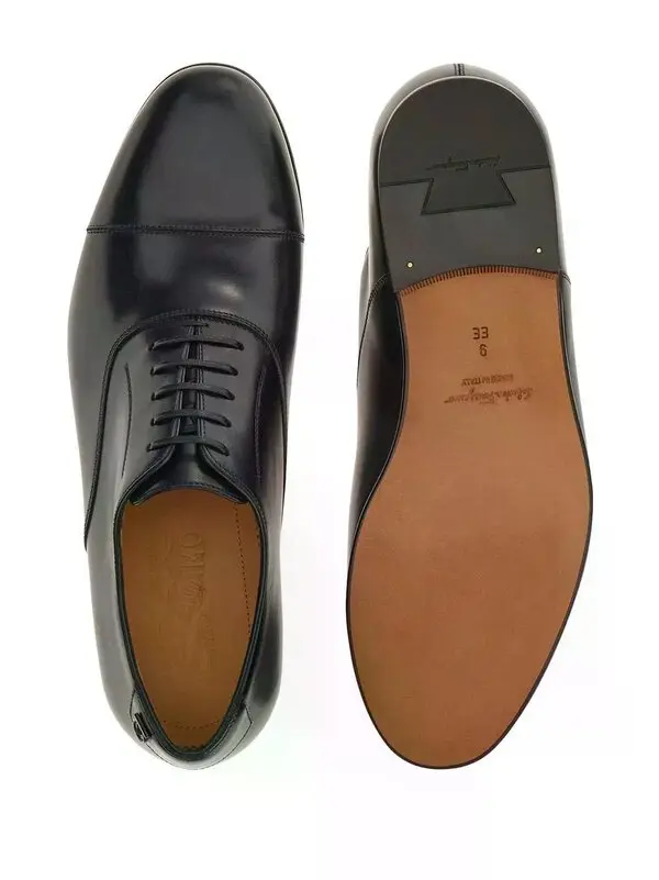FERRAGAMO Almond-toe Derby Shoes