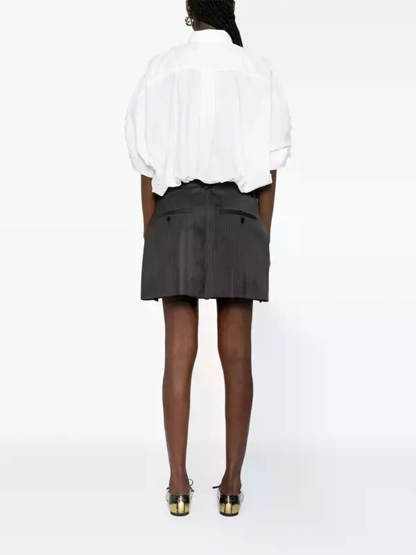 Sacai Panelled Mini Shirt Dress