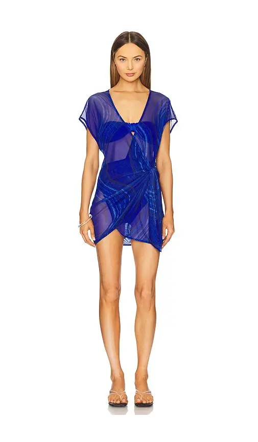 VIX PAULA HERMANNY Emily Short Cover Up In Royal - Gemstone