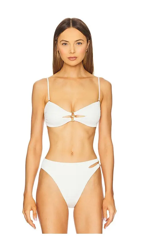 VIX PAULA HERMANNY Jolie Bandeau Bikini Top - Firenze White