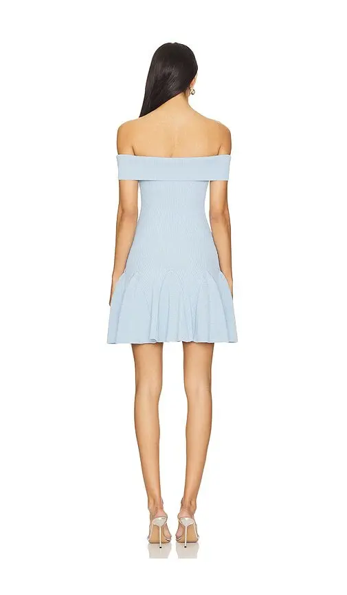 leopard dress blue Shona Joy - La Lune Gathered Maxi Dress - Powder Blue main image 0