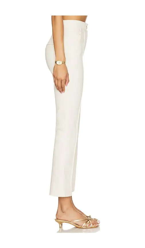 Veronica Beard Kimra Cropped Pant - Ecru