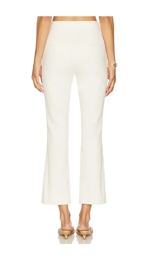Veronica Beard Kimra Cropped Pant - Ecru