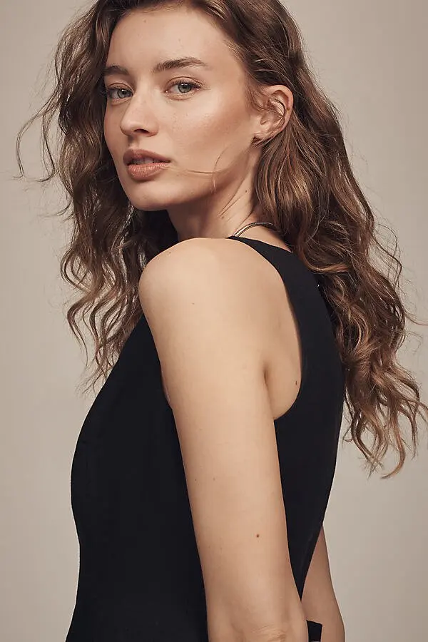 Aligne Lyra Linen Blend Sleeveless Mini Dress In Black - 37% Off |  Editorialist
