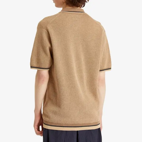 BEAMS Zip Knit Polo