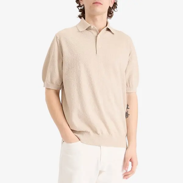 BEAMS Boucle Knit Polo