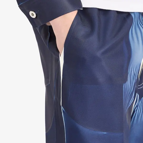 Comme Des Garçons Garment Printed Twill Trousers